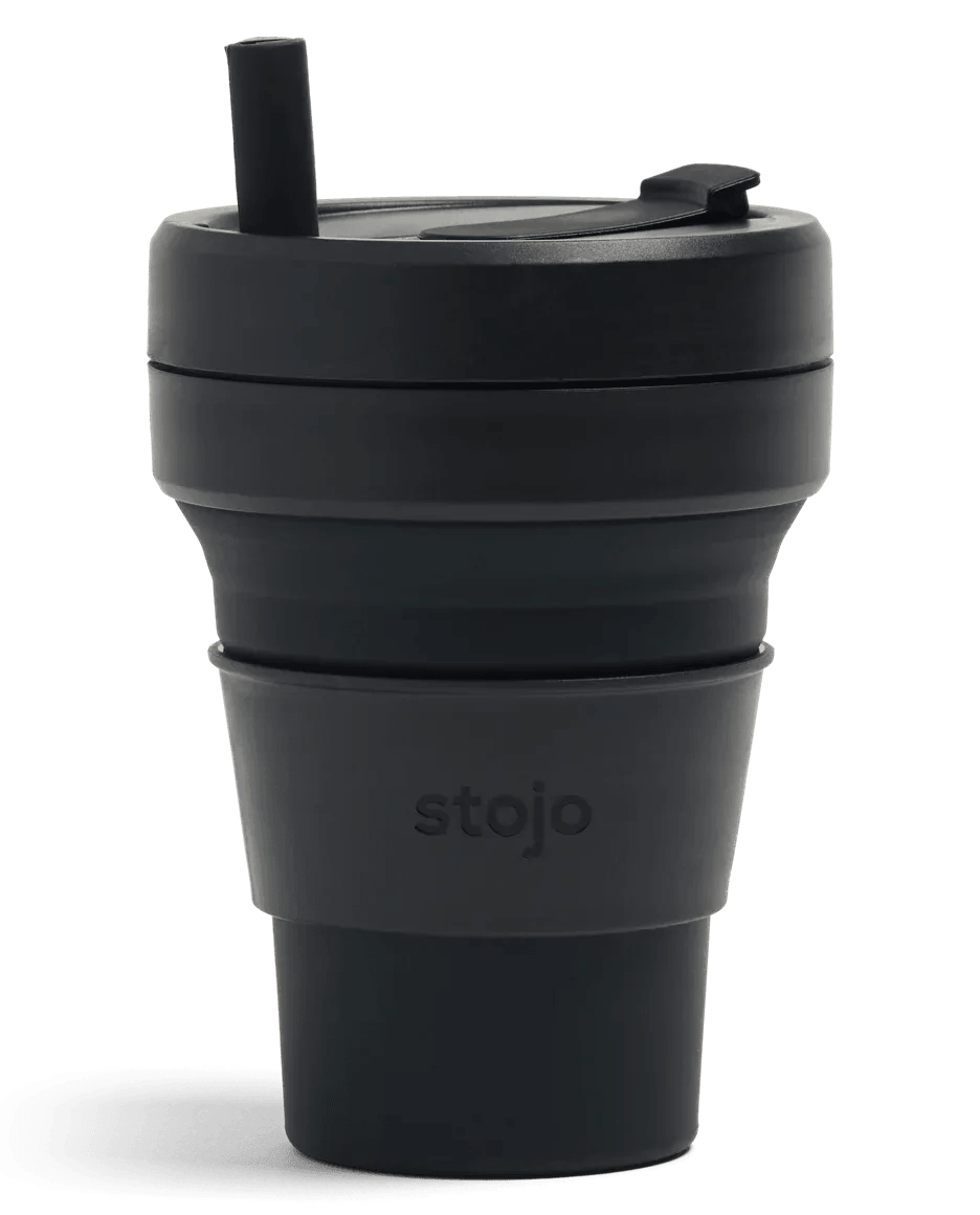 Stojo Silicone Collapsible Cup (16oz - Grande Size) - Carbon | Pupsik ...