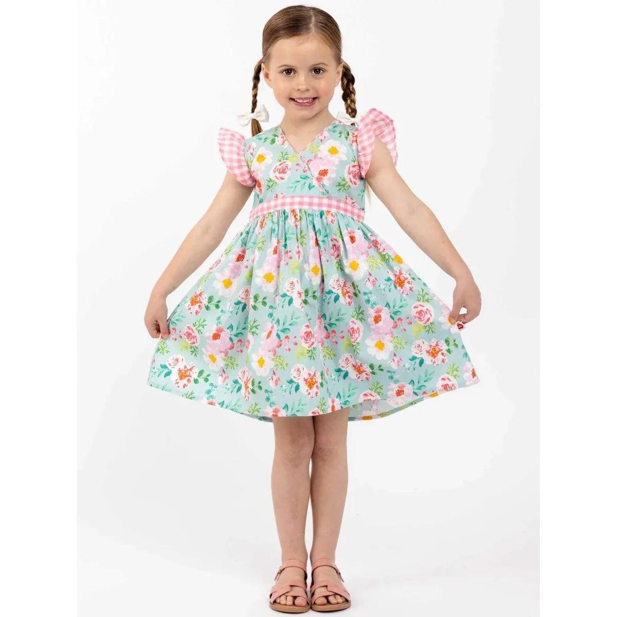 Oobi Adriana Blue Watercolor Dress (3 Sizes) | Pupsik Singapore