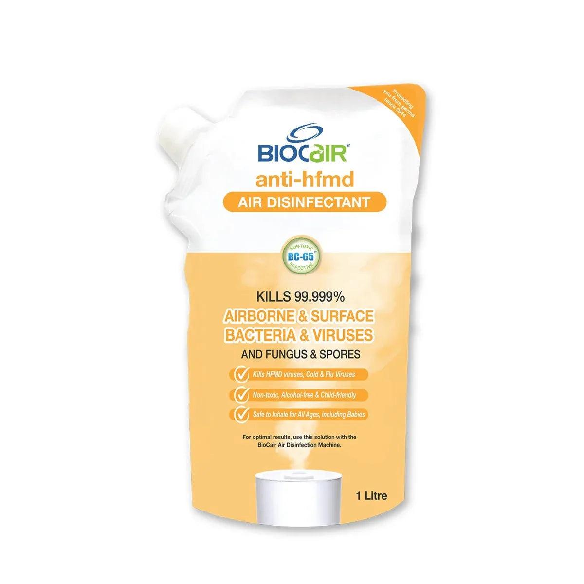 BioCair Anti-HFMD BioActive Air Purifying Solution (Alcohol Free), 1L ...