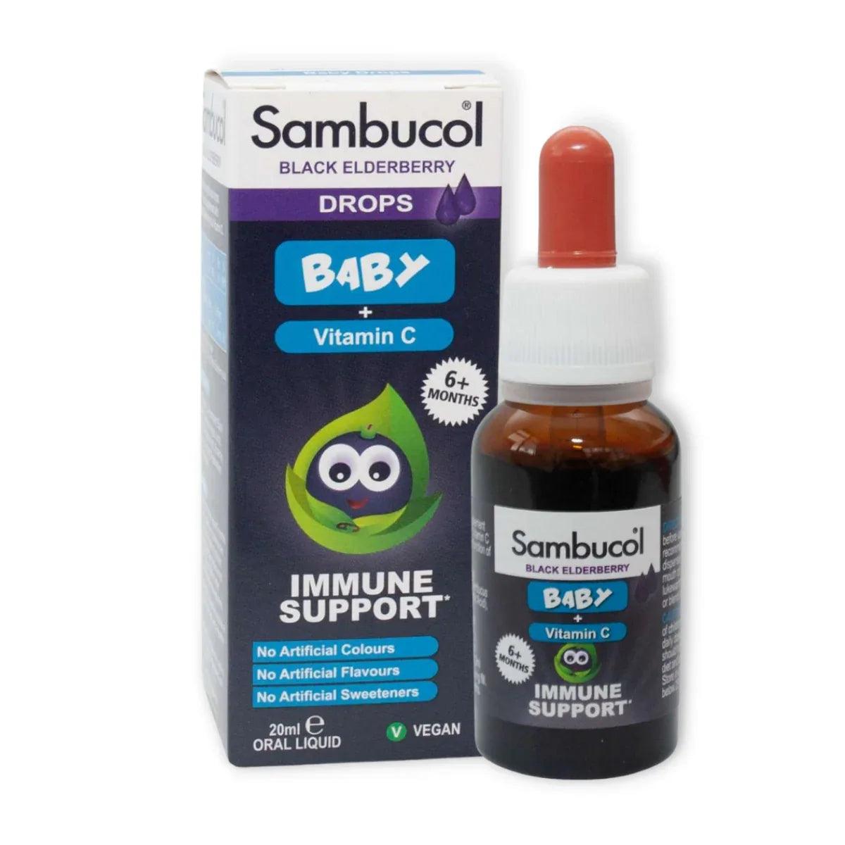 Sambucol Baby Drops for 6M+, 20ml - Exp 02/27 | Pupsik Singapore