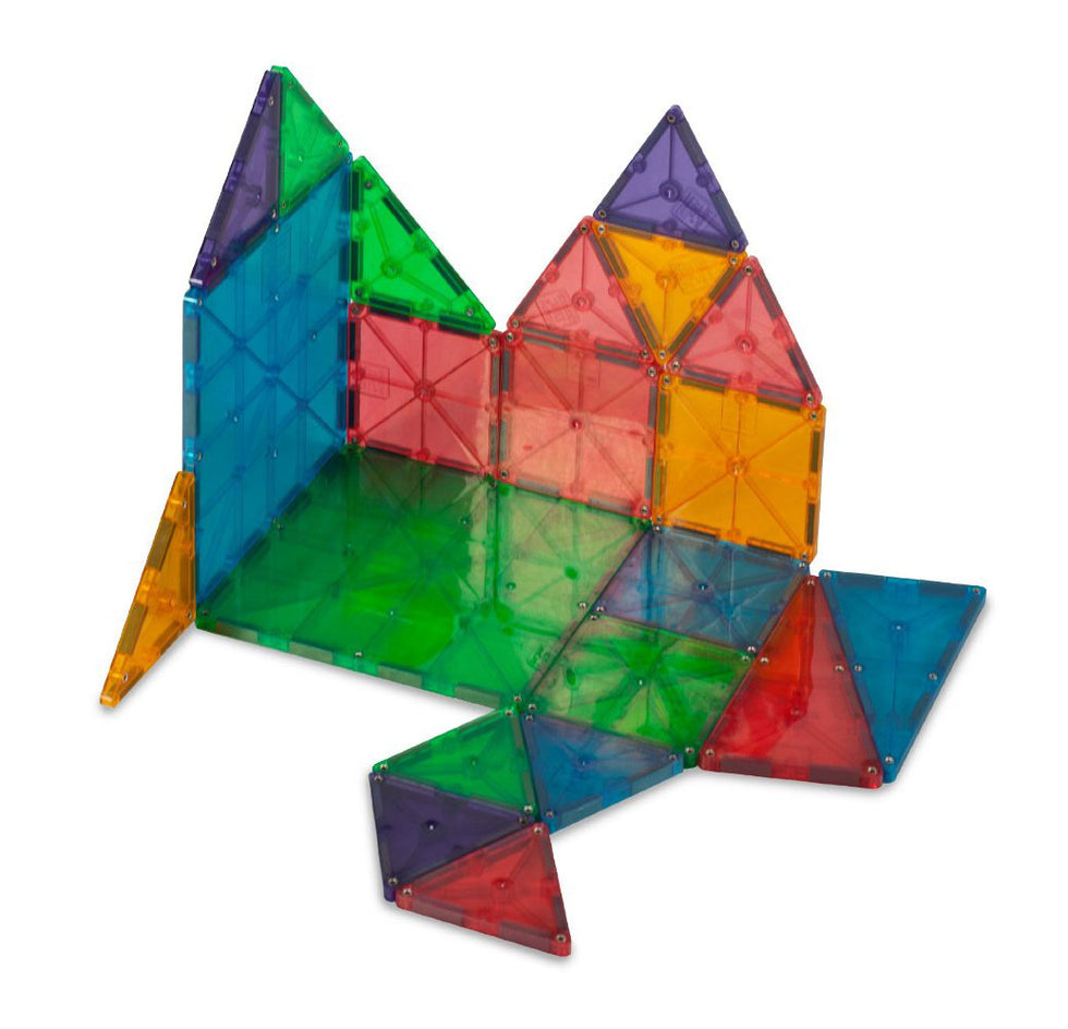 Magna-Tiles Clear Colors 100 Piece Set | Pupsik Singapore