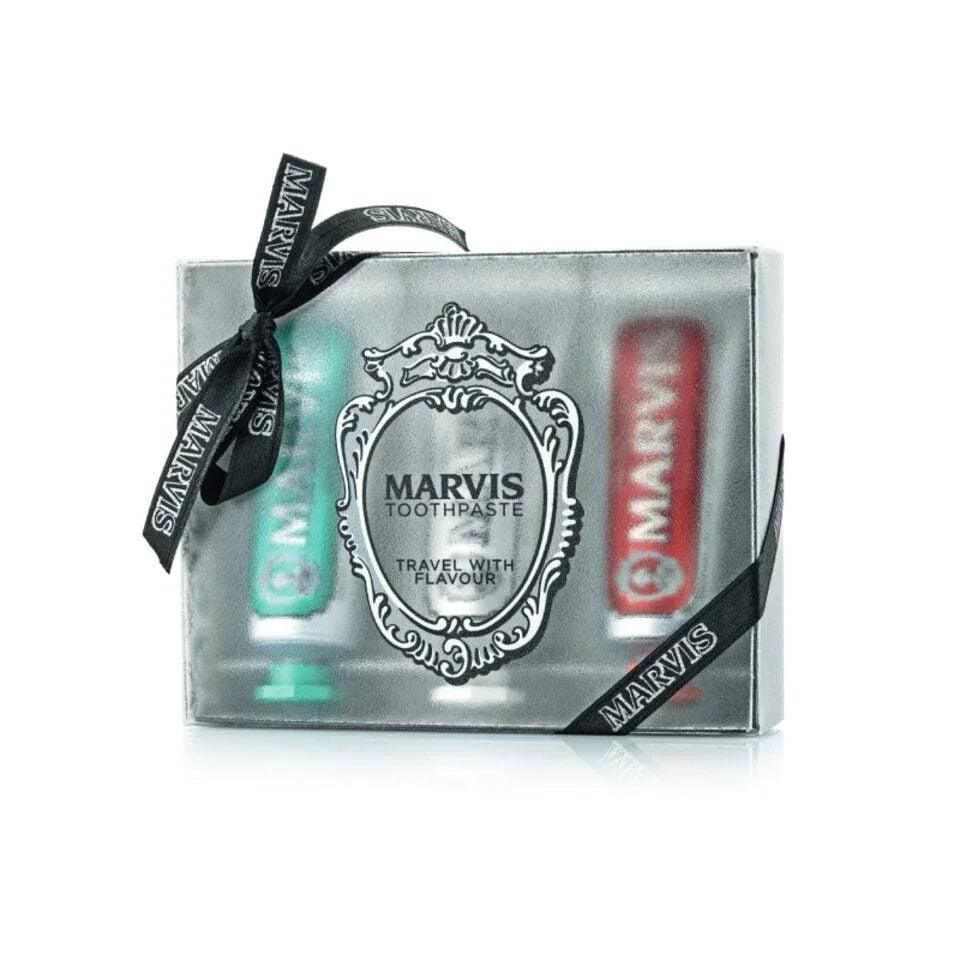 Marvis Toothpaste Gift Set, 3 x 25ml (Classic Strong Mint, Cinnamon ...