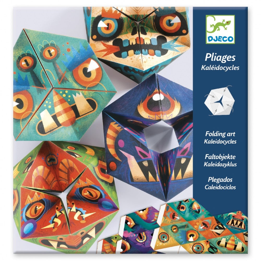 Djeco Flexmonsters Kaleidocycles Origami Paper Craft Kit | Pupsik Singapore