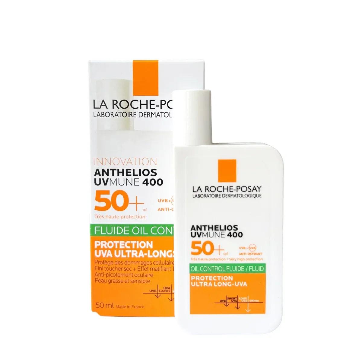 La Roche-Posay Anthelios UVMune 400 Fluid Oil Control Sunscreen, SPF50 ...