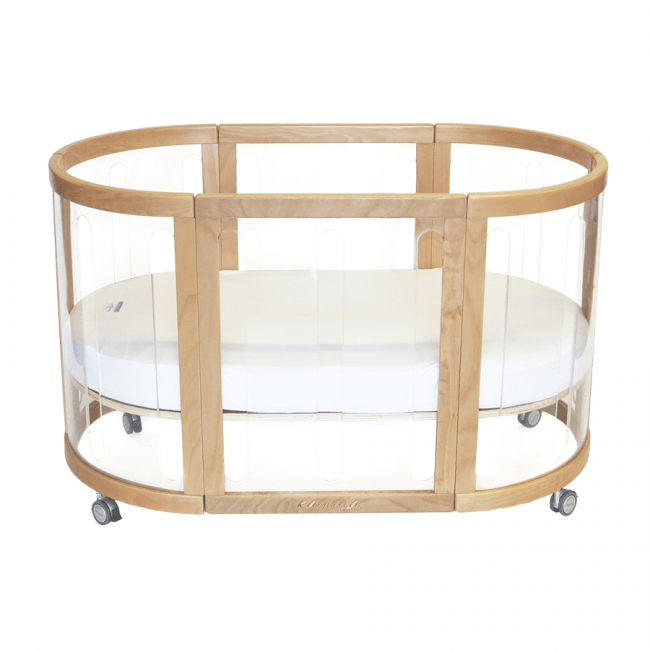 Babyhood Kaylula Sova Clear Cot & Mattress Bundle - Beech | Pupsik ...