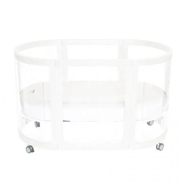 Babyhood Kaylula Sova Clear Cot & Mattress Bundle (130x70cm) - White ...