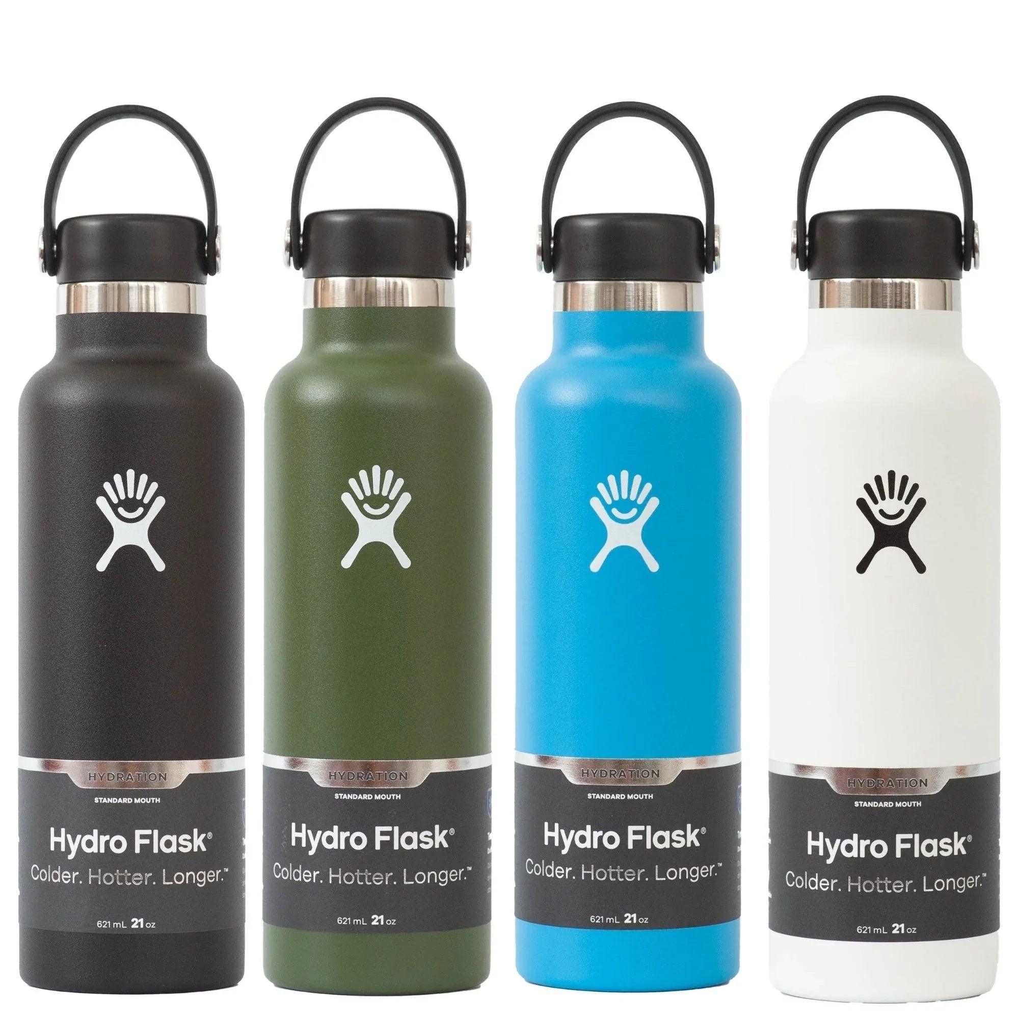 Hydro Flask Standard Mouth Insulated Water Bottle (21oz) (13 Colours ...